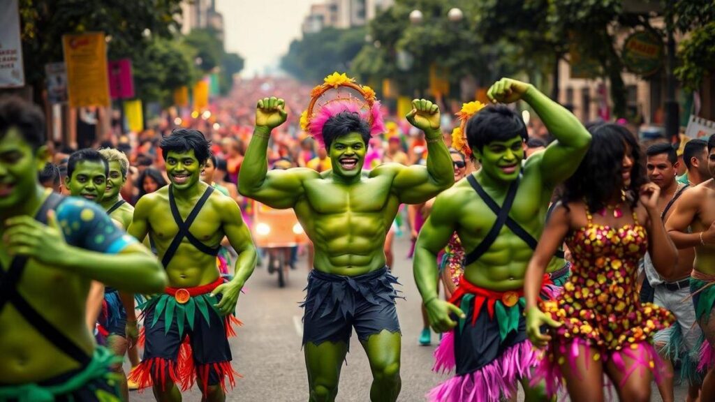 Hulk é tratado como super-herói por torcedores no carnaval de Belo ...